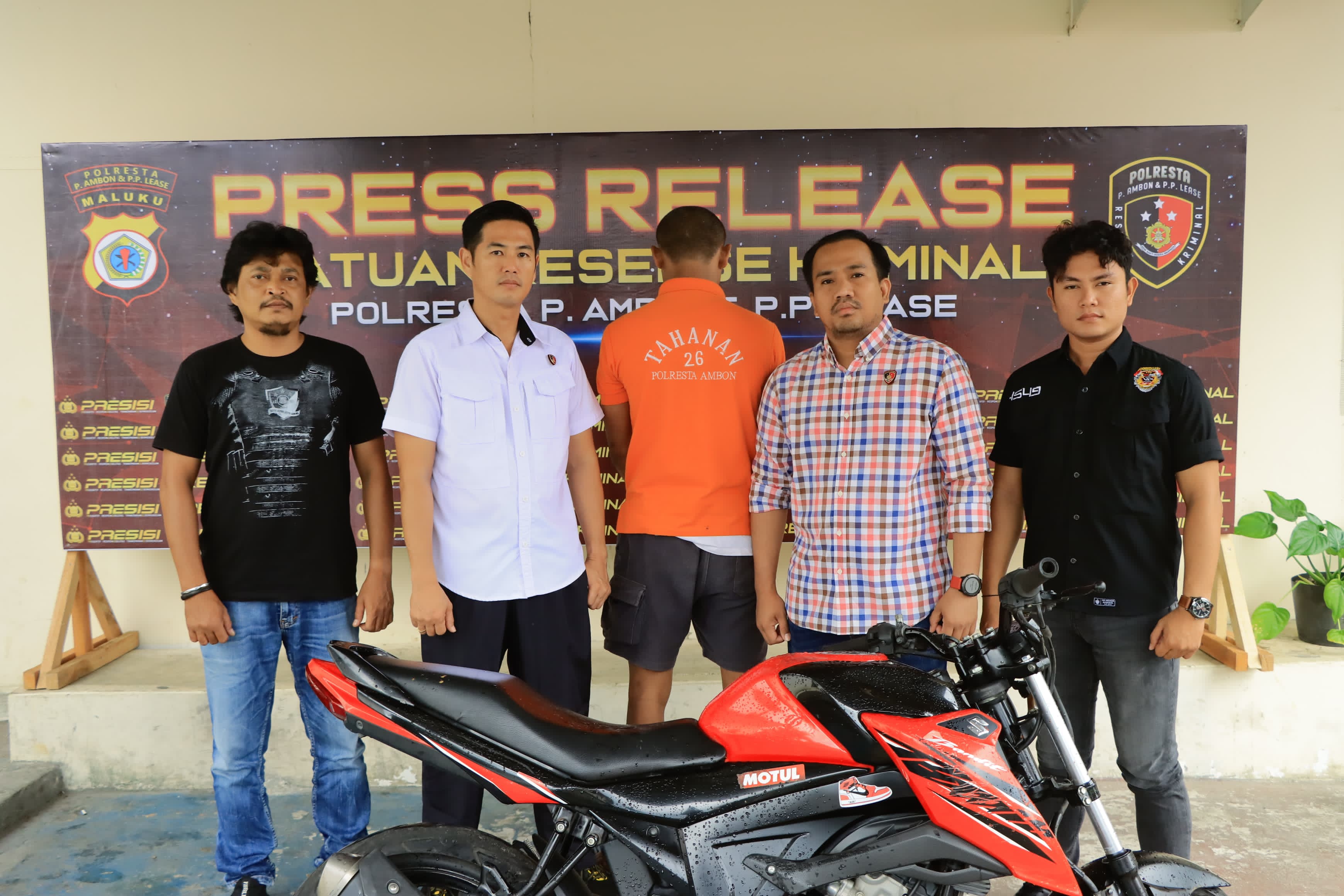 Website Resmi Polda Maluku - Pelaku Curanmor Ditangkap