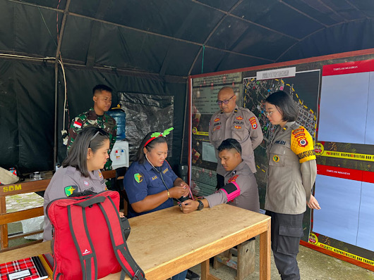 Website Resmi Polda Maluku - Pastikan kesehatan Personel Ops Lilin Salawaku 2024 Polres ...